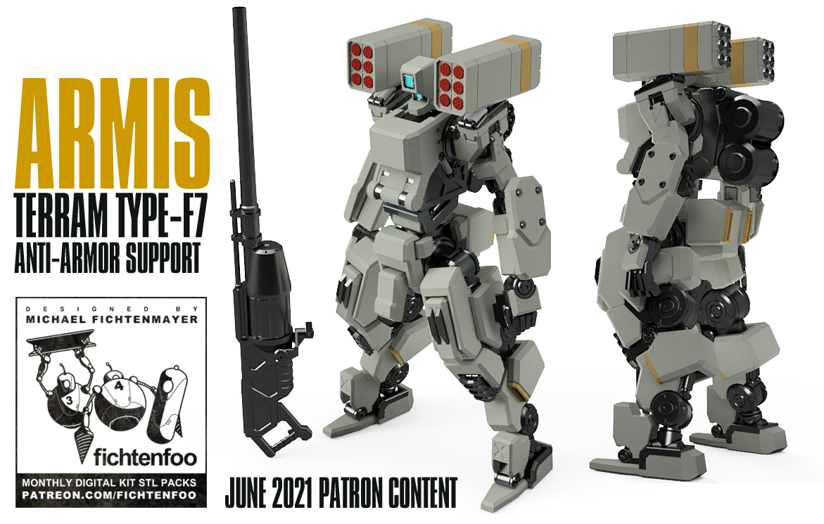 Digital Kit Design » Armis Terram Type-F7 Mecha – FichtenFoo