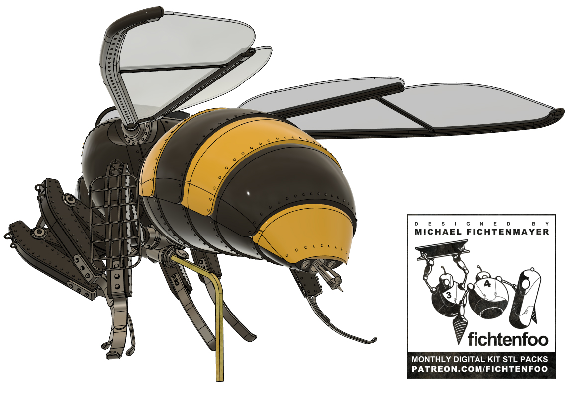 Digital Kit Design » The Bumble’thopter – FichtenFoo