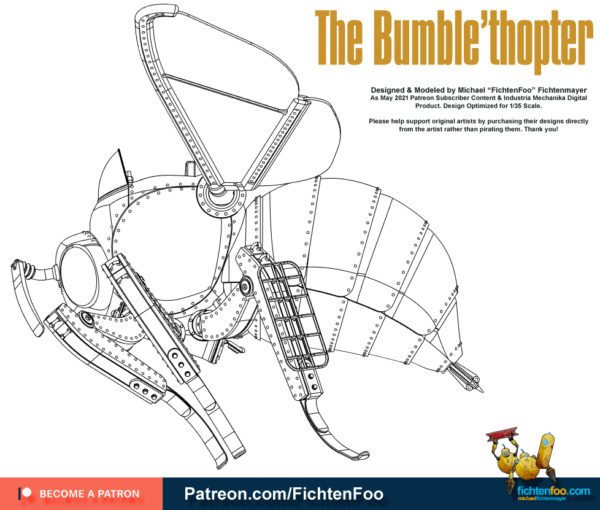 Digital Kit Design » The Bumble’thopter – FichtenFoo