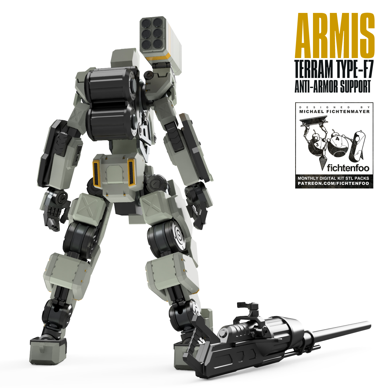 Digital Kit Design » Armis Terram Type-F7 Mecha – FichtenFoo