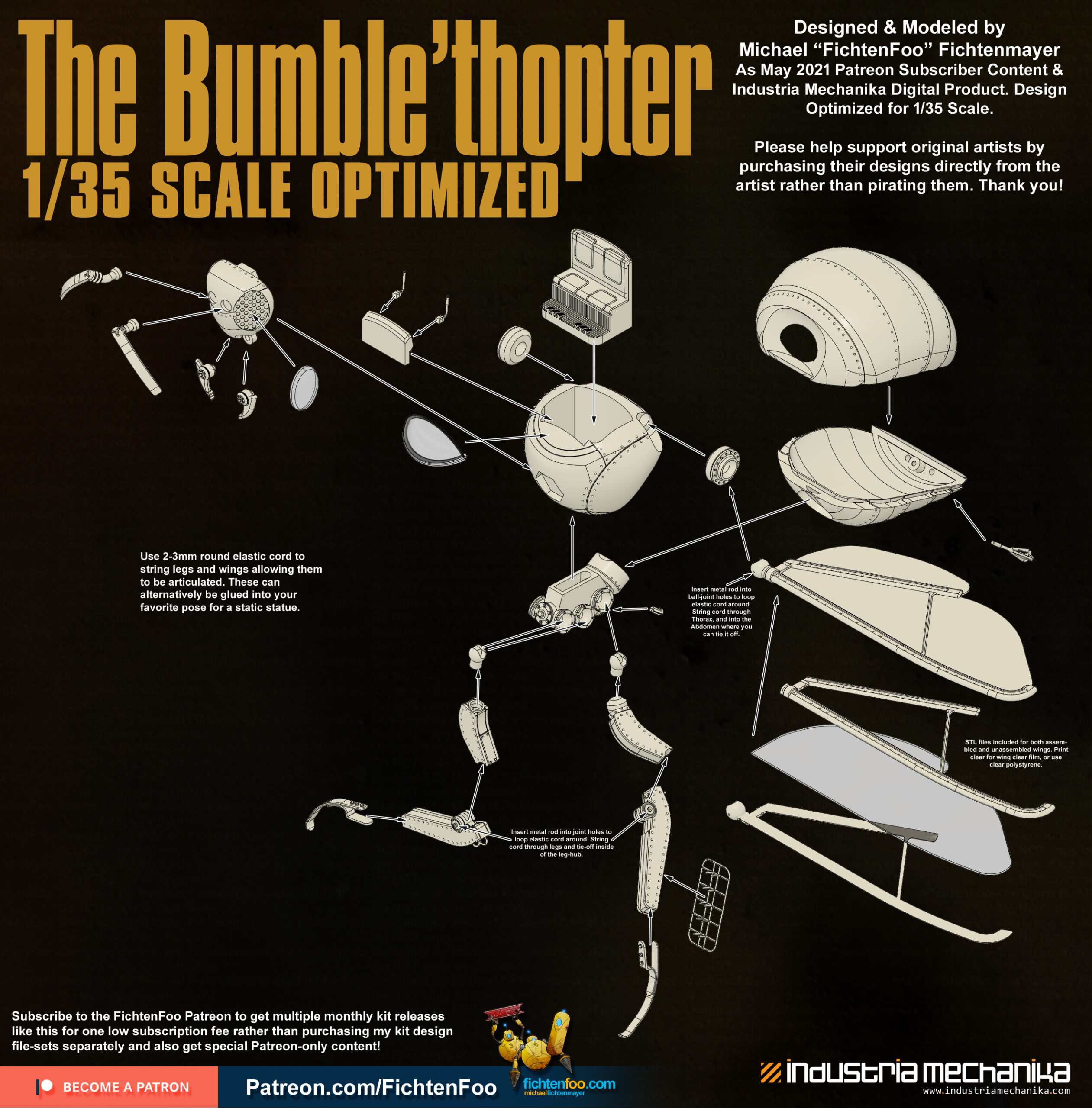 Digital Kit Design » The Bumble’thopter – FichtenFoo