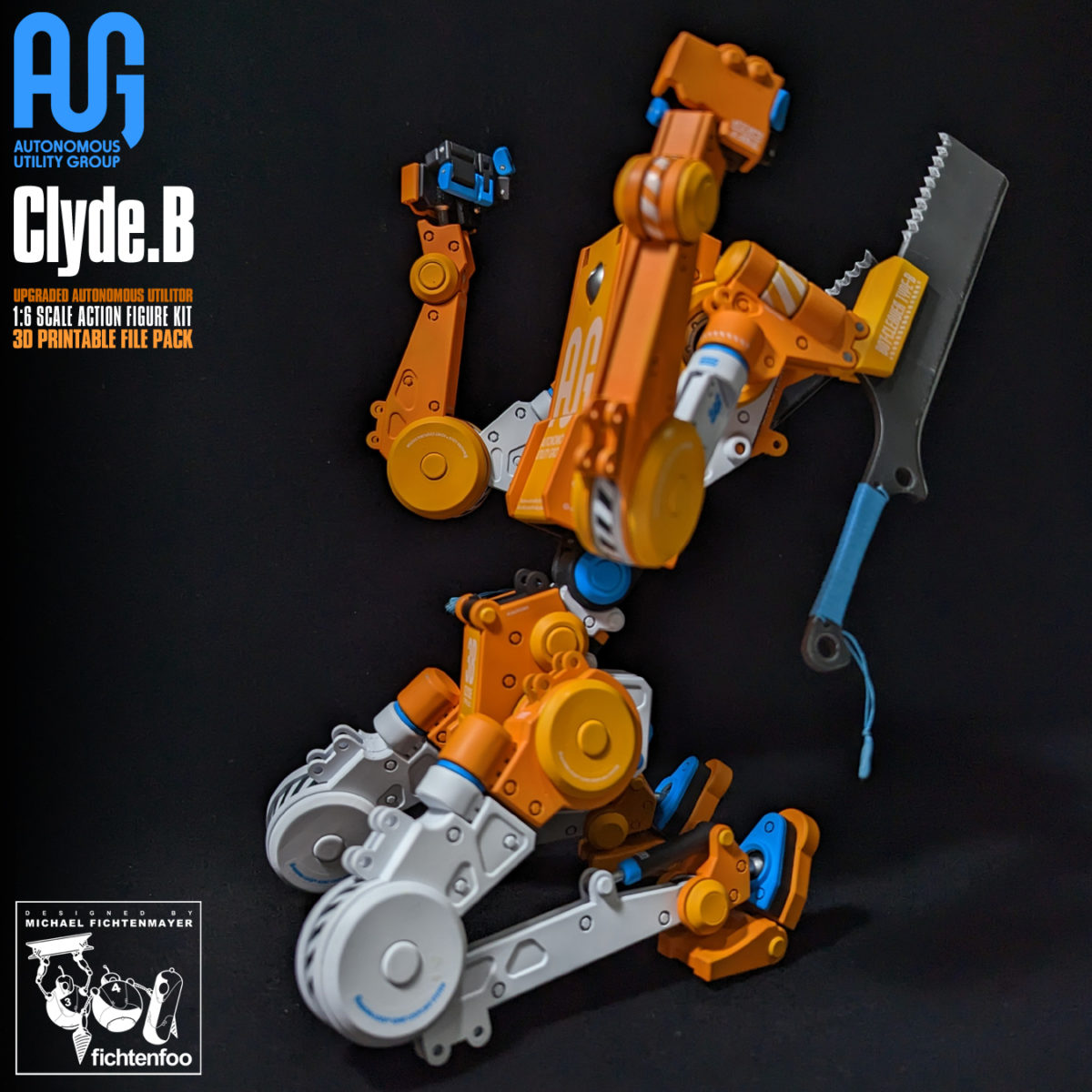 AUG Clyde.B 1/6 Scale Action Figure (Files Only) – FichtenFoo
